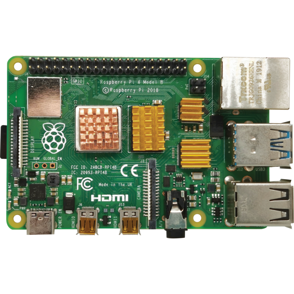 Heat Sink Kit for Raspberry Pi 4B – Gold Aluminum and Copper Blocks – 華輝 WECL STEM