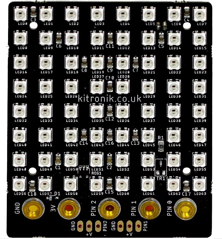 Kitronik ZIP Tile 8×8 Matrix LED for micro:bit – 華輝 WECL STEM