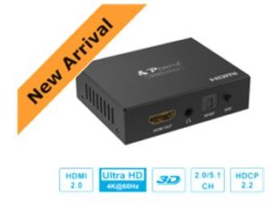 Portta® HDMI to HDMI+SPDIF/Audio Extractor (V2.0,4K60Hz) (N2CVHHA) – 華輝 WECL STEM