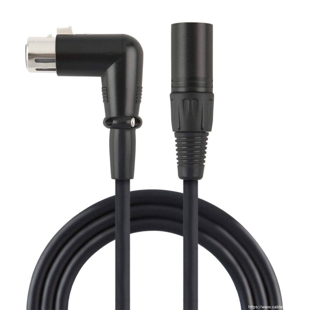 Cable Creation CX0054 Right Angle XLR(F) to XLR(M) Cable 20 ft / 6 m ...